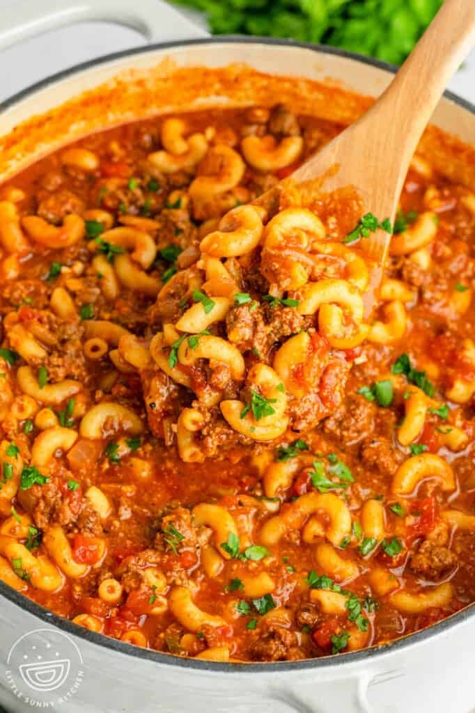 American Chop Suey (Goulash) - Little Sunny Kitchen