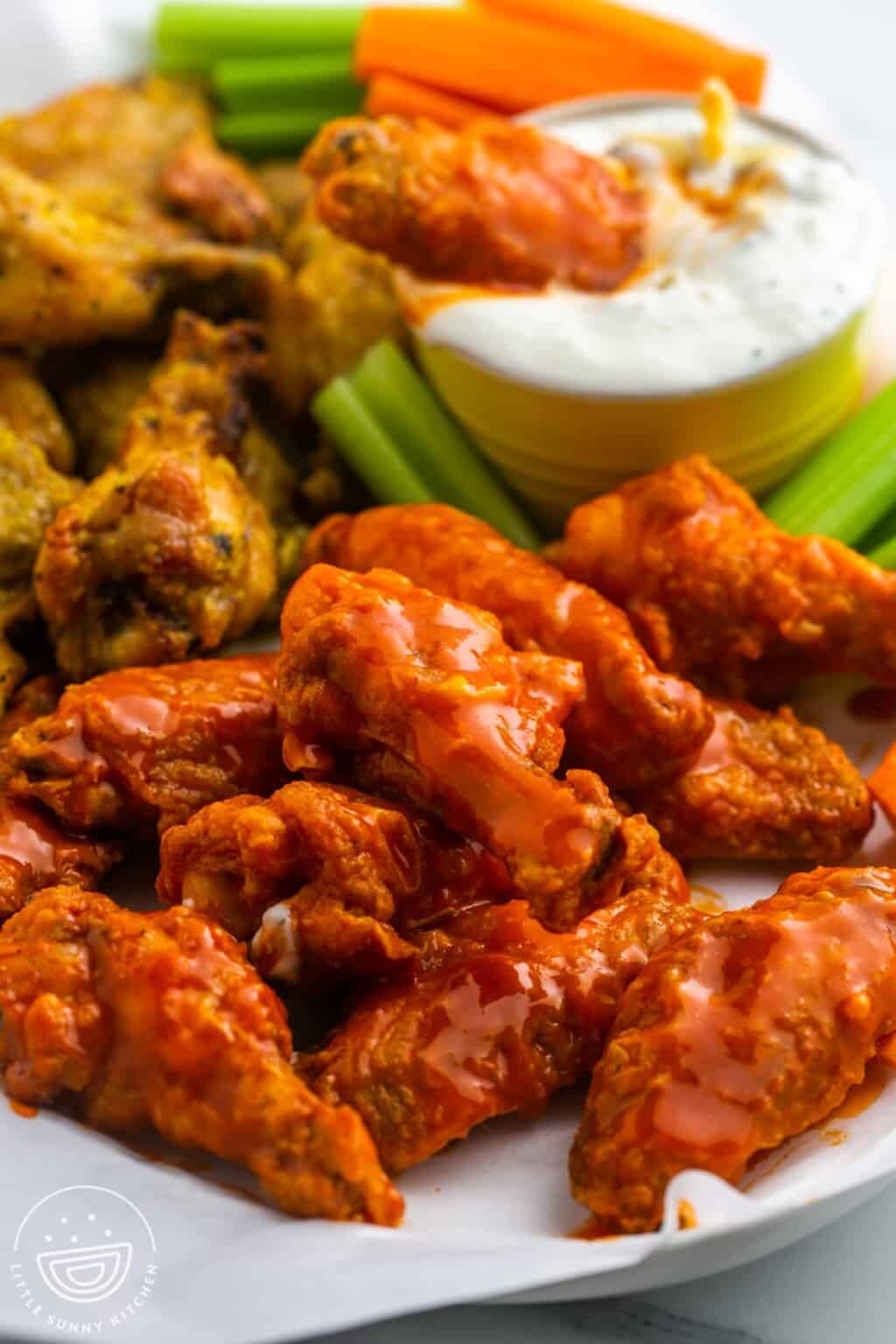 Extra Crispy Baked Chicken Wings - Little Sunny Kitchen