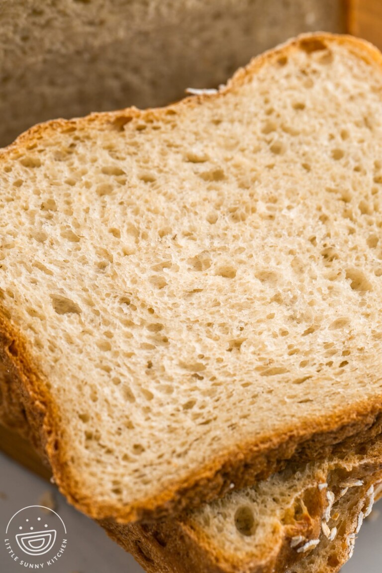 Bread Machine Oatmeal Bread - Little Sunny Kitchen