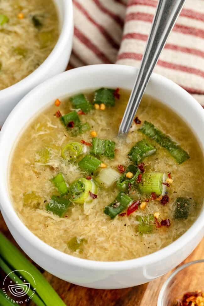 Fast and Easy Egg Drop Soup - Little Sunny Kitchen