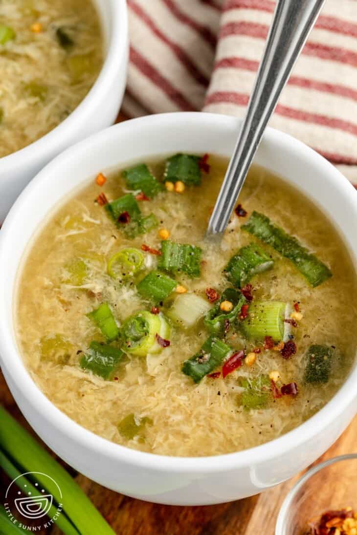 Fast and Easy Egg Drop Soup - Little Sunny Kitchen