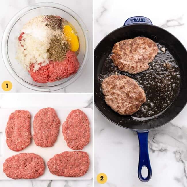 Easy Hamburger Steak Recipe - Little Sunny Kitchen