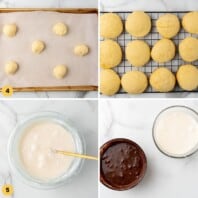 Black and White Half Moon Cookies - Little Sunny Kitchen