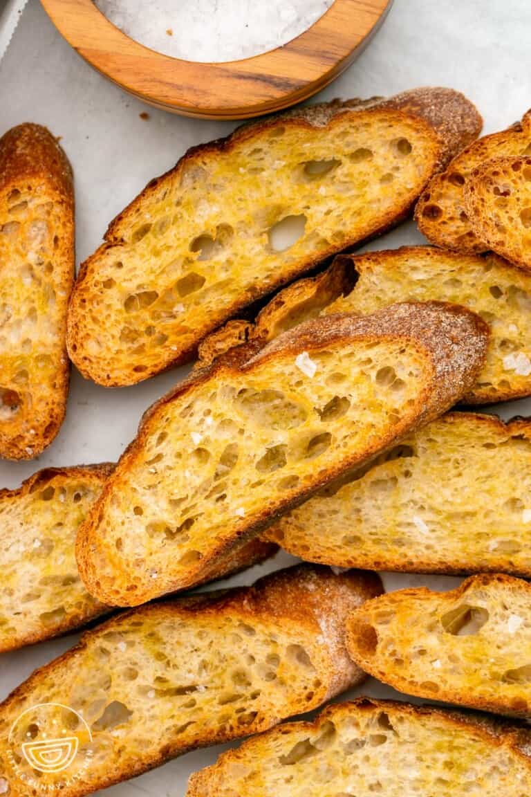Homemade Crostini Recipe - Little Sunny Kitchen