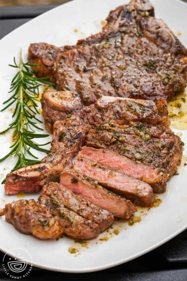 Perfectly Grilled T-Bone Steak - Little Sunny Kitchen
