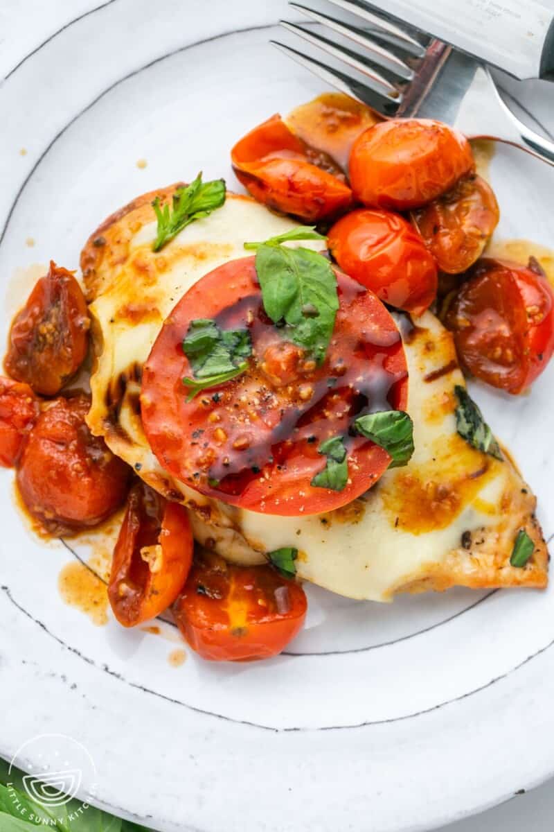 The Best One Pan Chicken Caprese - Little Sunny Kitchen