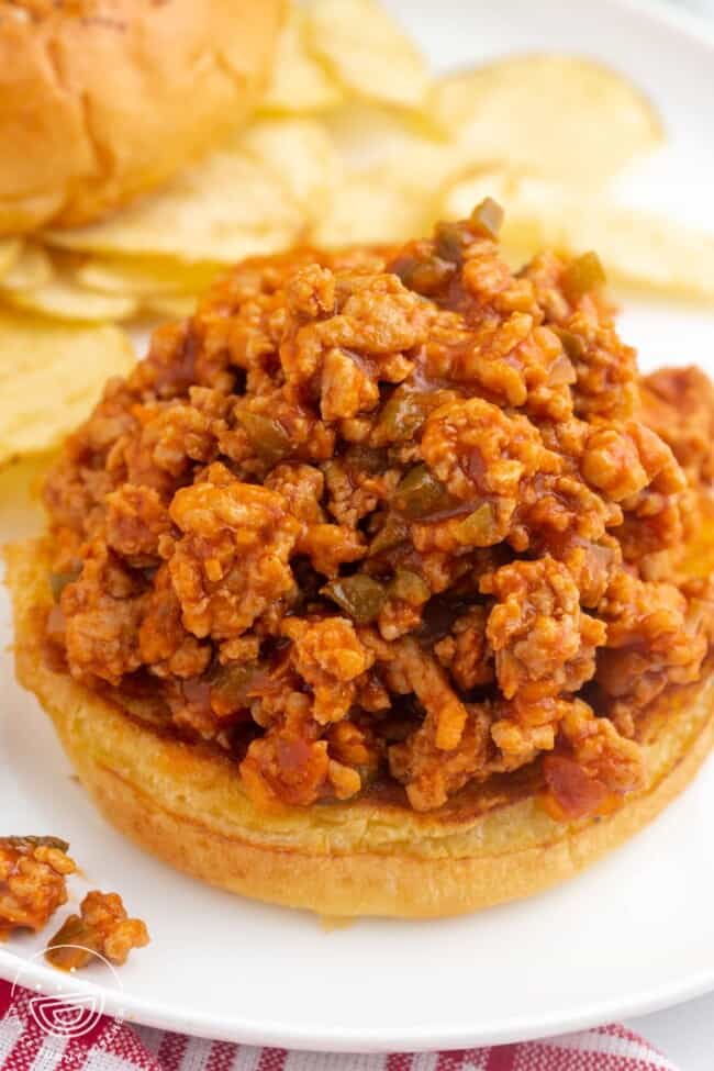 Ground Chicken Sloppy Joes - Little Sunny Kitchen
