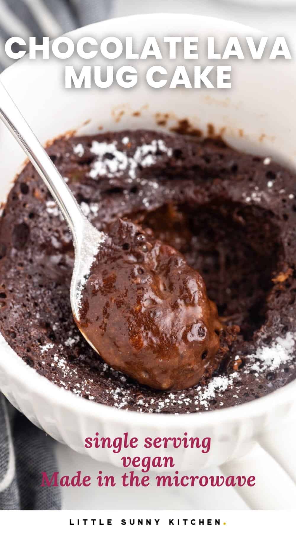 Easy Chocolate Lava Mug Cake - Little Sunny Kitchen