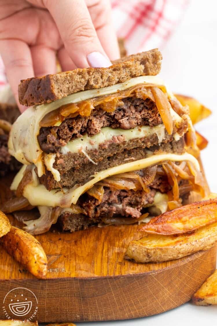 The Best Patty Melt Sandwich - Little Sunny Kitchen