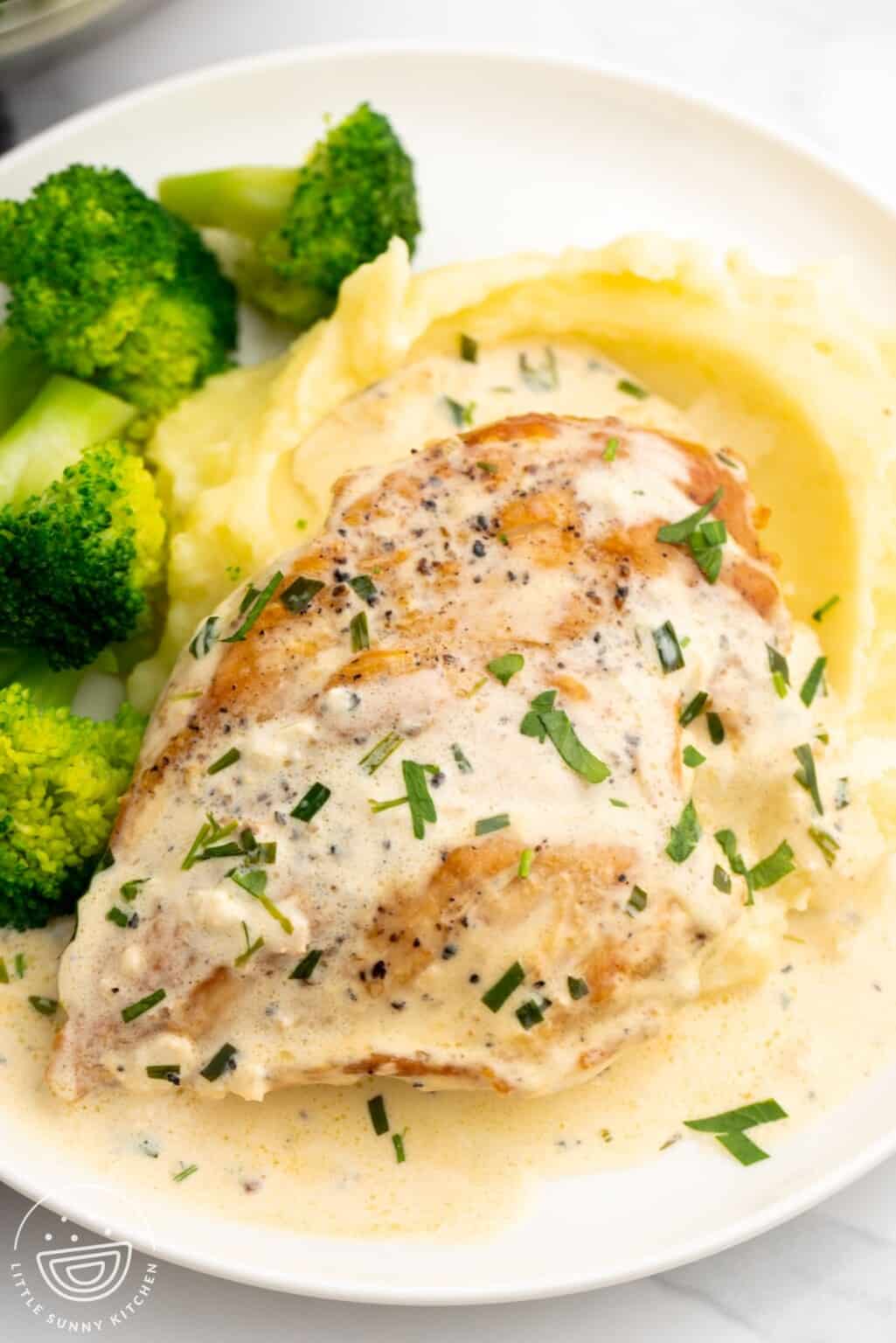 Creamy One Pan Tarragon Chicken - Little Sunny Kitchen