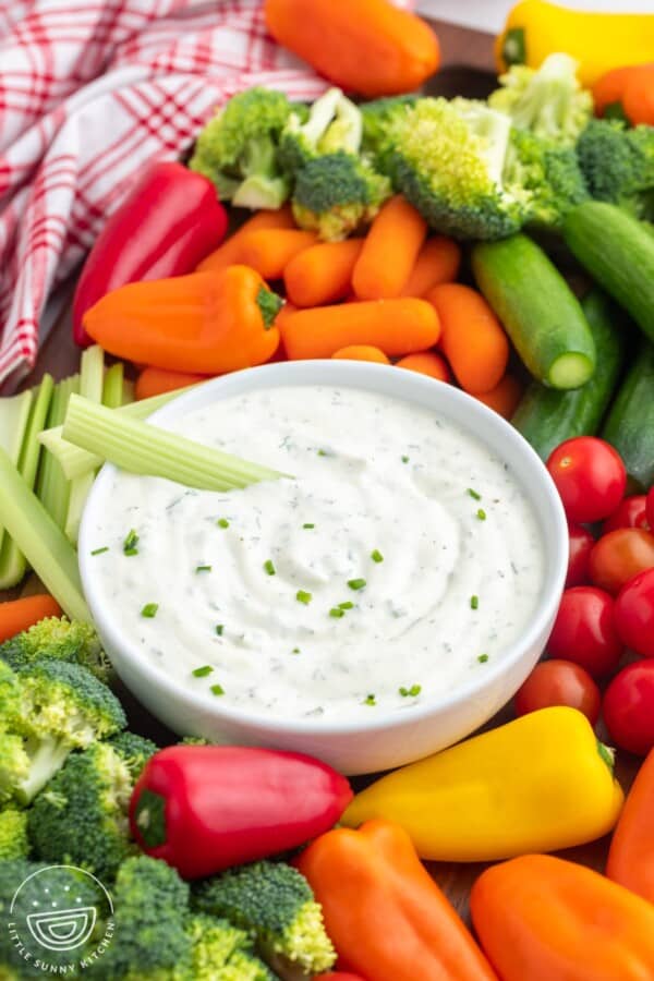 Easy Veggie Dip Recipe - Little Sunny Kitchen