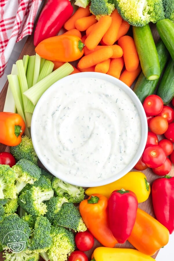 Easy Veggie Dip Recipe - Little Sunny Kitchen