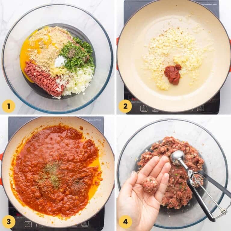 The Best Meatballs with Tomato Sauce - Little Sunny Kitchen