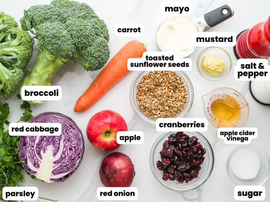 Homemade Broccoli Slaw Recipe - Little Sunny Kitchen