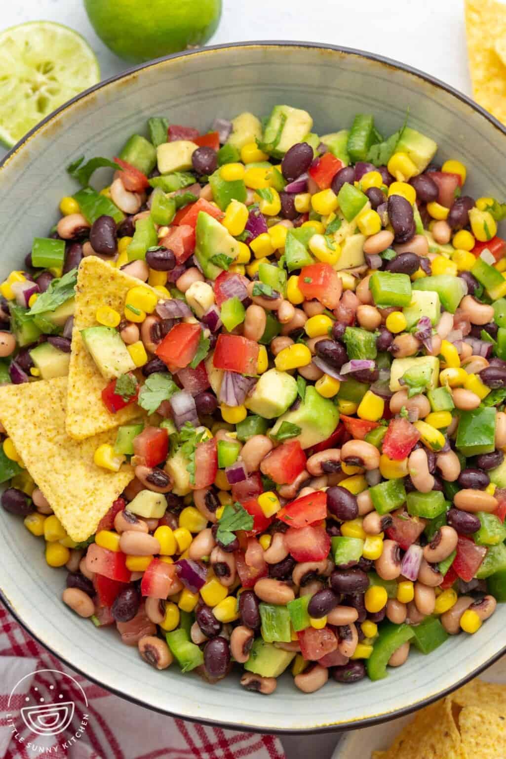 Cowboy Caviar (Texas Caviar Dip) - Little Sunny Kitchen