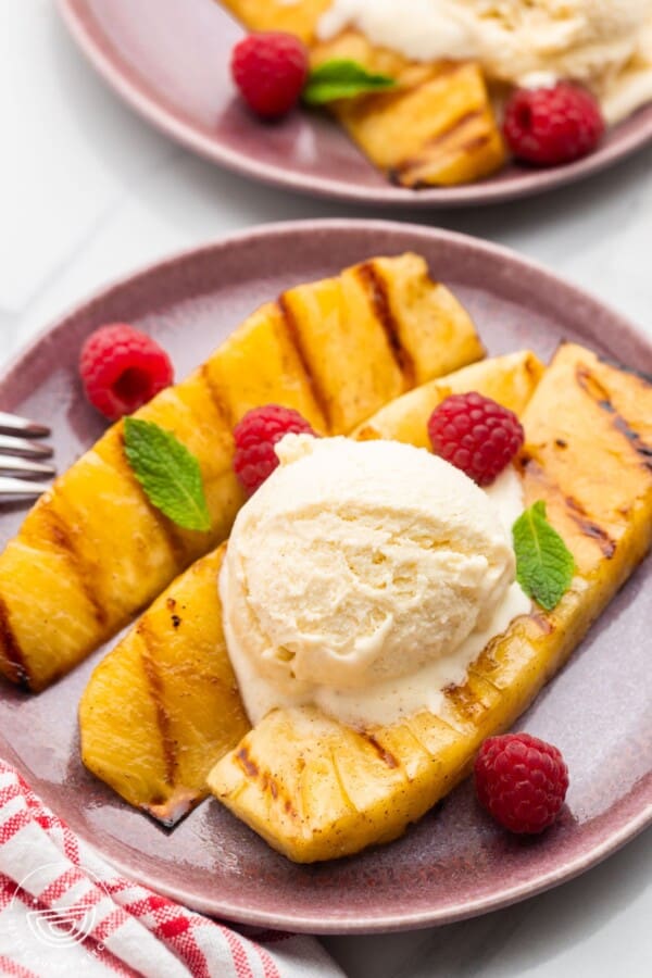 Easy Caramelized Grilled Pineapple Recipe | Little Sunny Kitchen