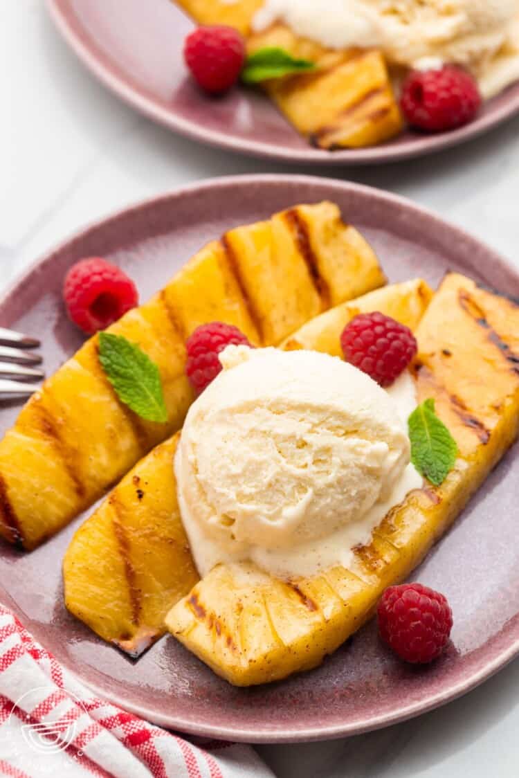Easy Caramelized Grilled Pineapple Recipe | Little Sunny Kitchen