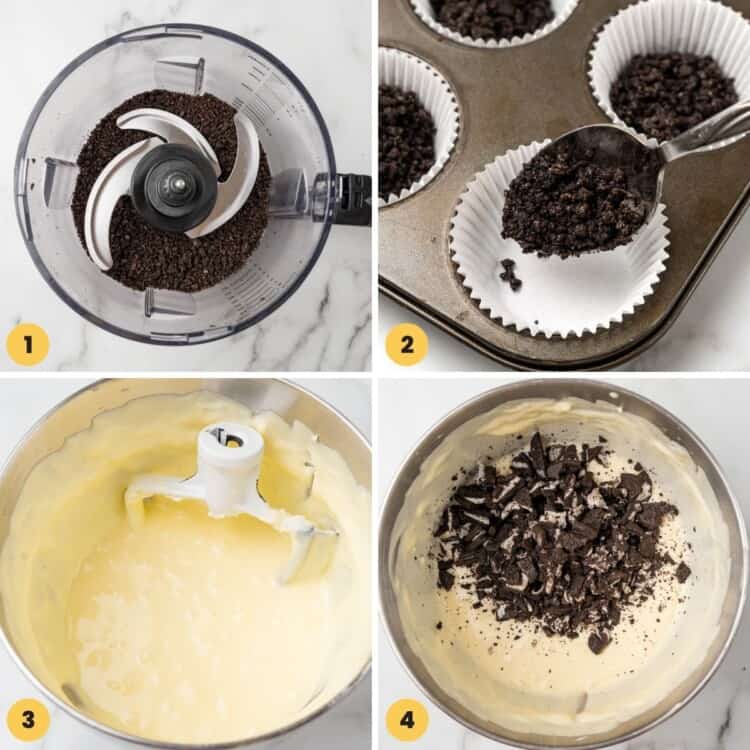 Mini Oreo Cheesecakes - Little Sunny Kitchen