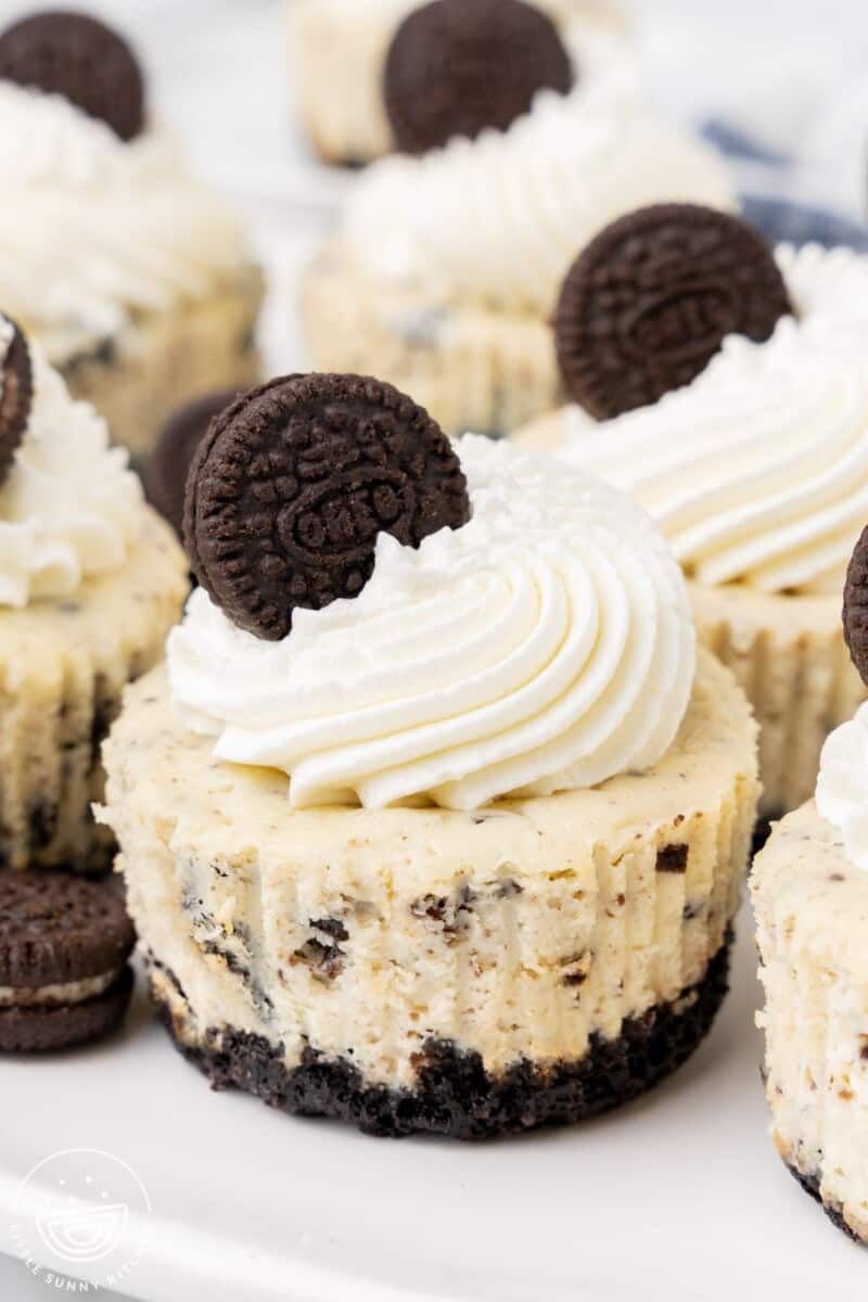 Mini Oreo Cheesecakes - Little Sunny Kitchen
