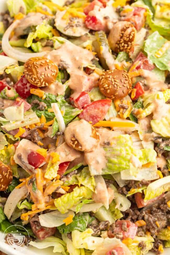 The Best Big Mac Salad - Little Sunny Kitchen