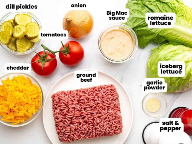 The Best Big Mac Salad - Little Sunny Kitchen