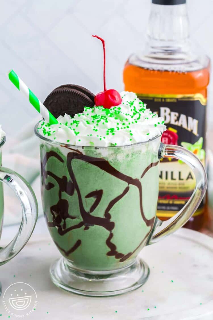 Boozy Shamrock Shake - Little Sunny Kitchen