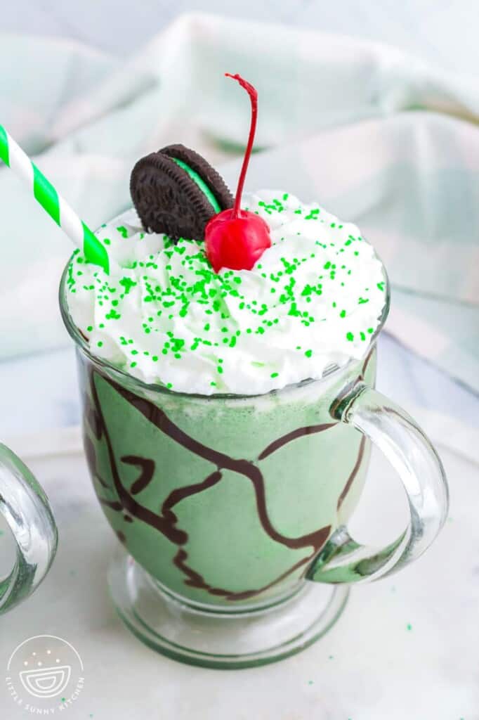 Boozy Shamrock Shake - Little Sunny Kitchen