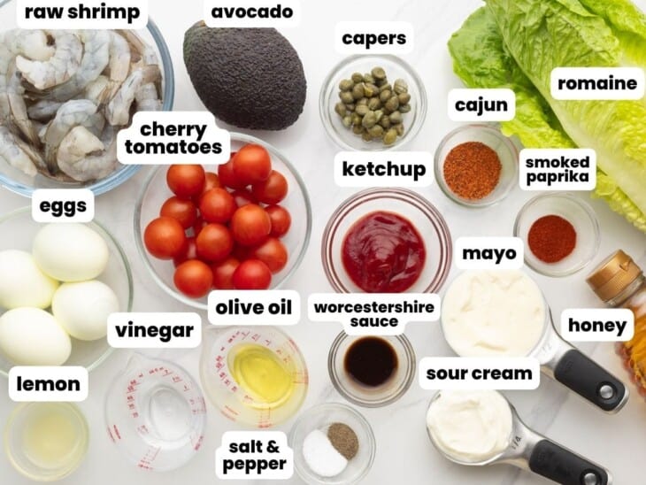 Shrimp Louie Salad Recipe - Little Sunny Kitchen