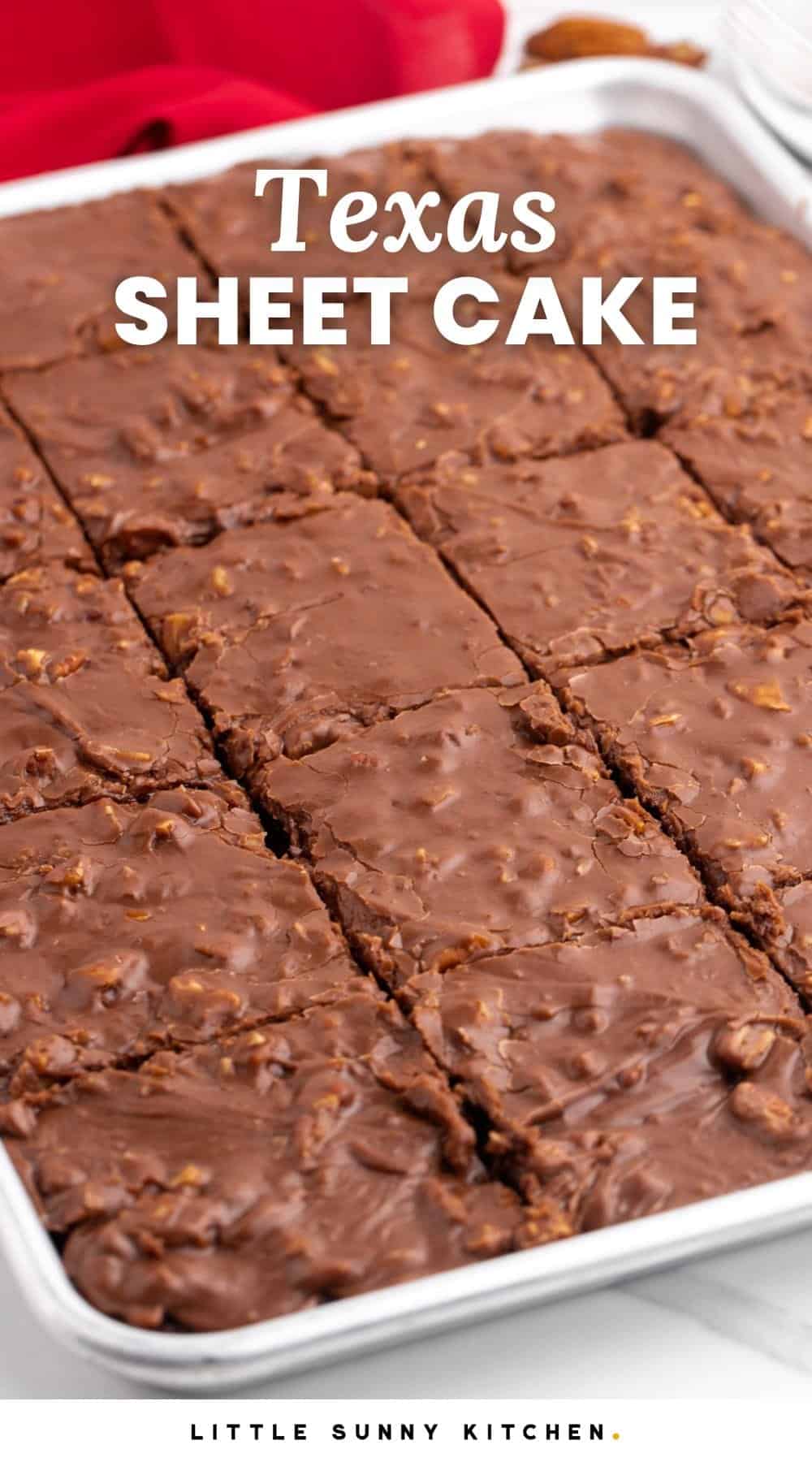 The Best Texas Sheet Cake - Little Sunny Kitchen
