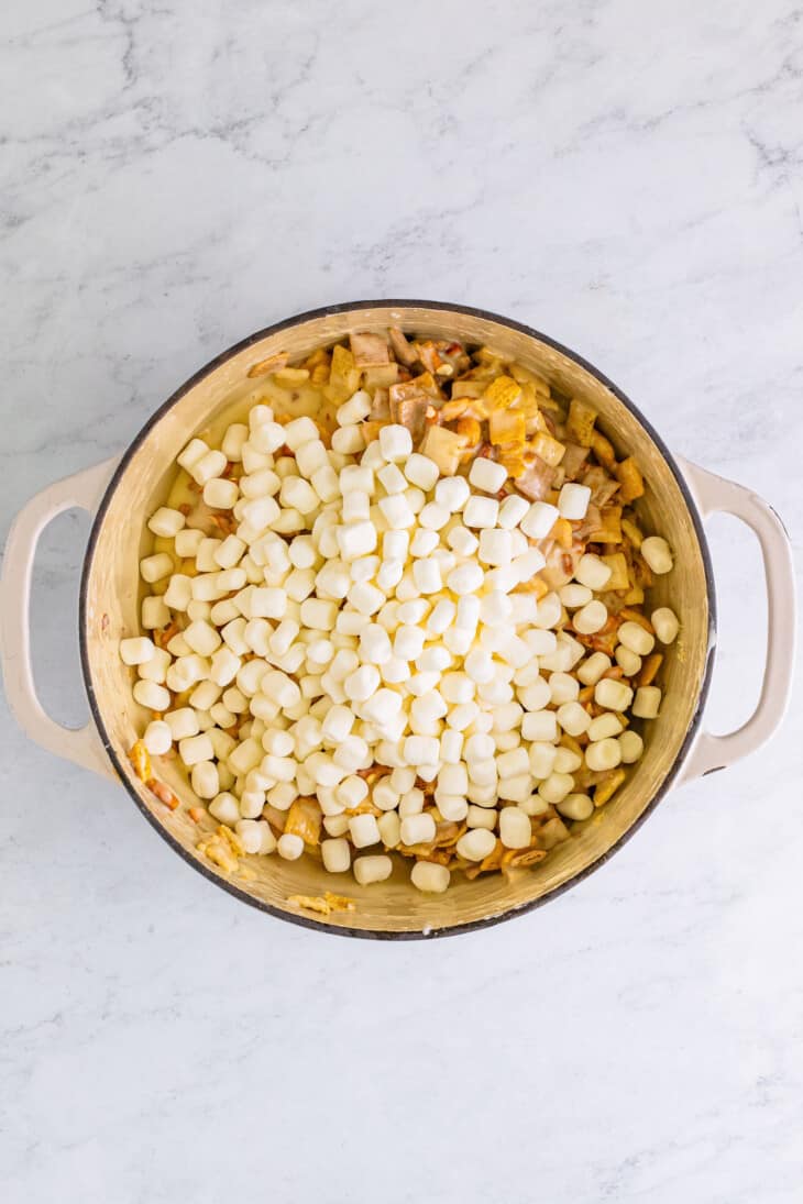 Easy Chex Mix Marshmallow Treats