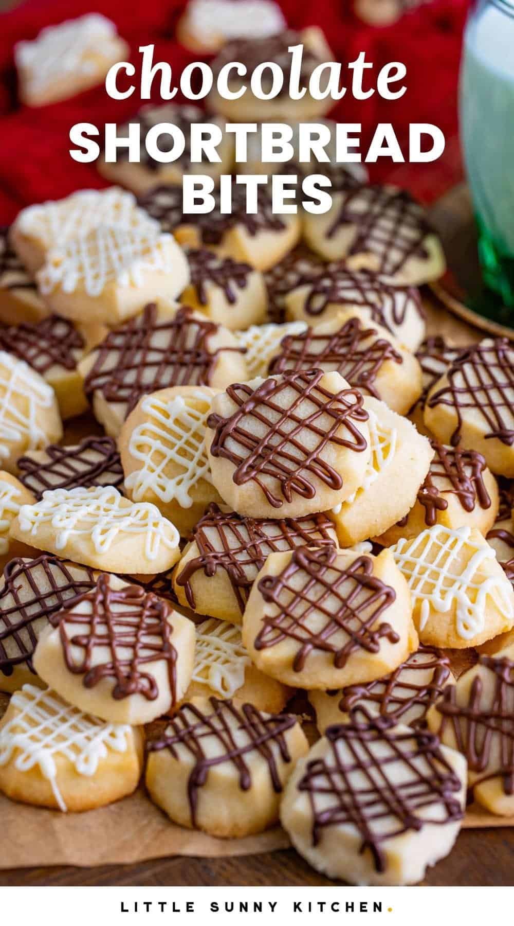 Chocolate Shortbread Bites - Little Sunny Kitchen