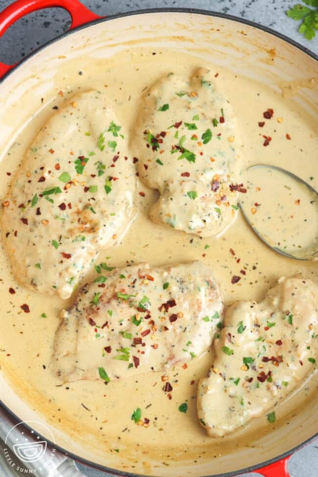 Easy Cream Cheese Chicken - Little Sunny Kitchen