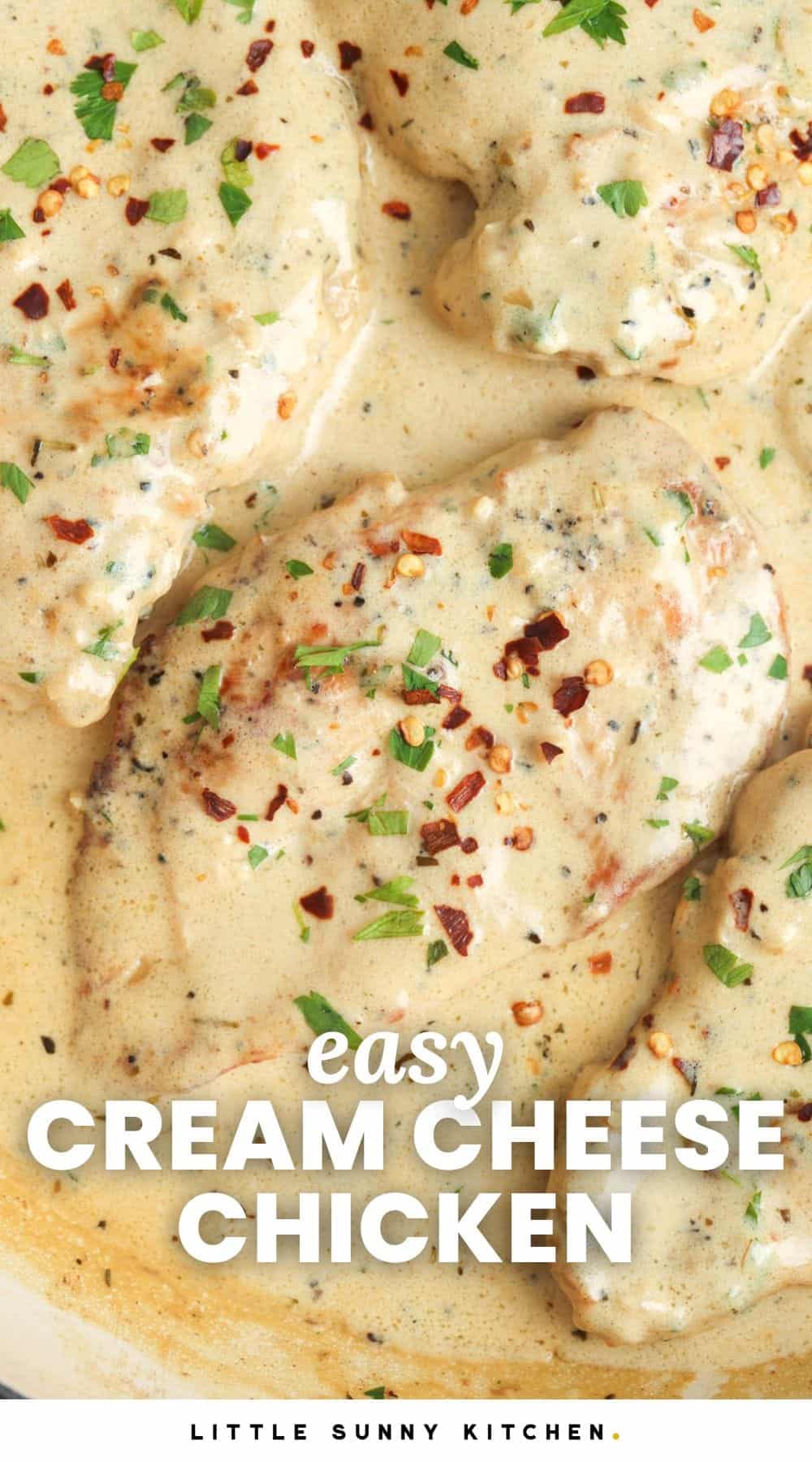 Easy Cream Cheese Chicken - Little Sunny Kitchen