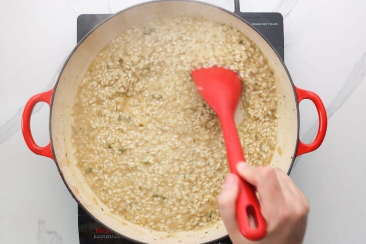 Easy Creamy Mushroom Risotto Recipe - Little Sunny Kitchen