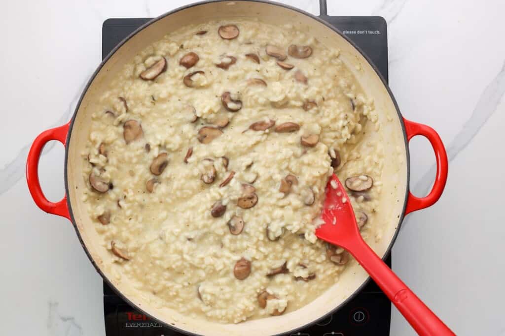 Easy Creamy Mushroom Risotto Recipe - Little Sunny Kitchen