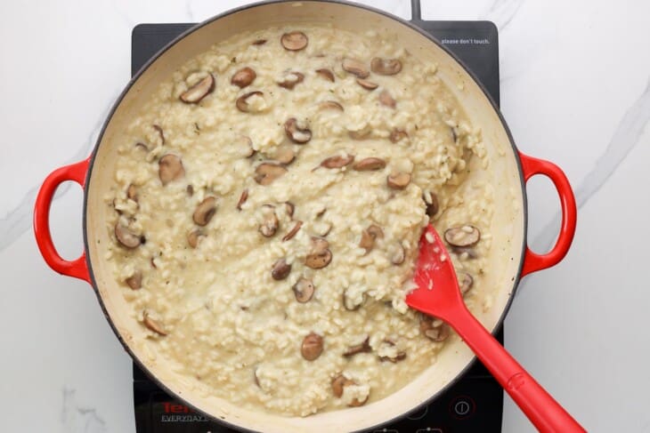 Easy Creamy Mushroom Risotto Recipe - Little Sunny Kitchen