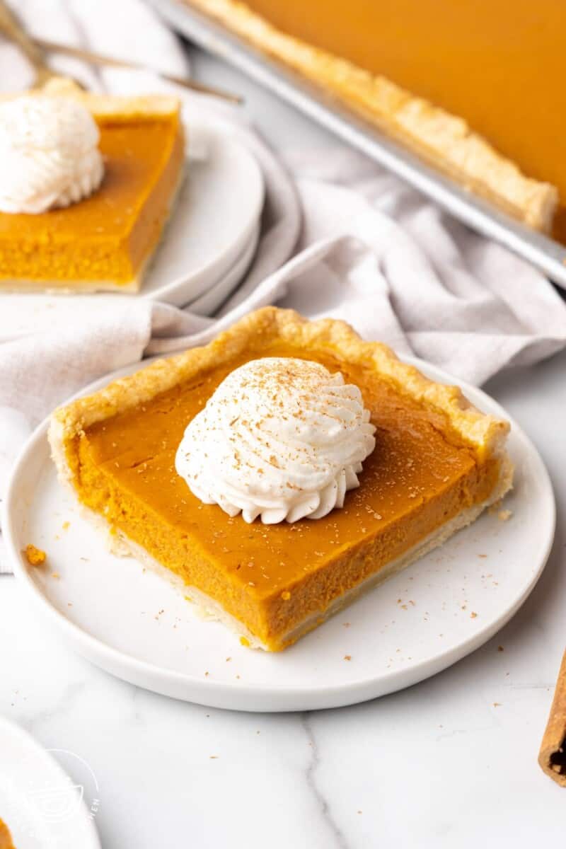 Perfect Pumpkin Slab Pie - Little Sunny Kitchen