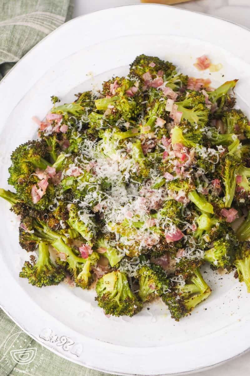 Roasted Broccoli with the Best Dressing - Little Sunny Kitchen
