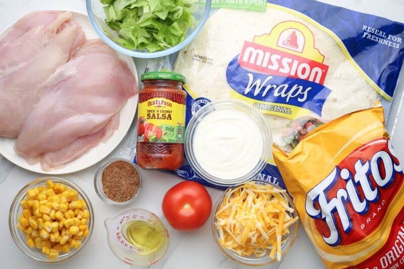 Easy Southwest Chicken Wrap - Little Sunny Kitchen