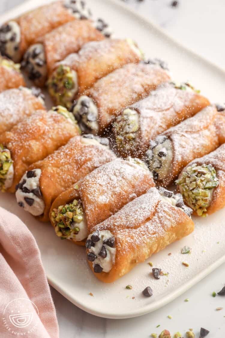 Homemade Cannoli Recipe - Little Sunny Kitchen