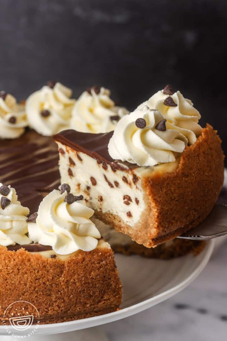 Chocolate Chip Cheesecake Recipe - Little Sunny Kitchen
