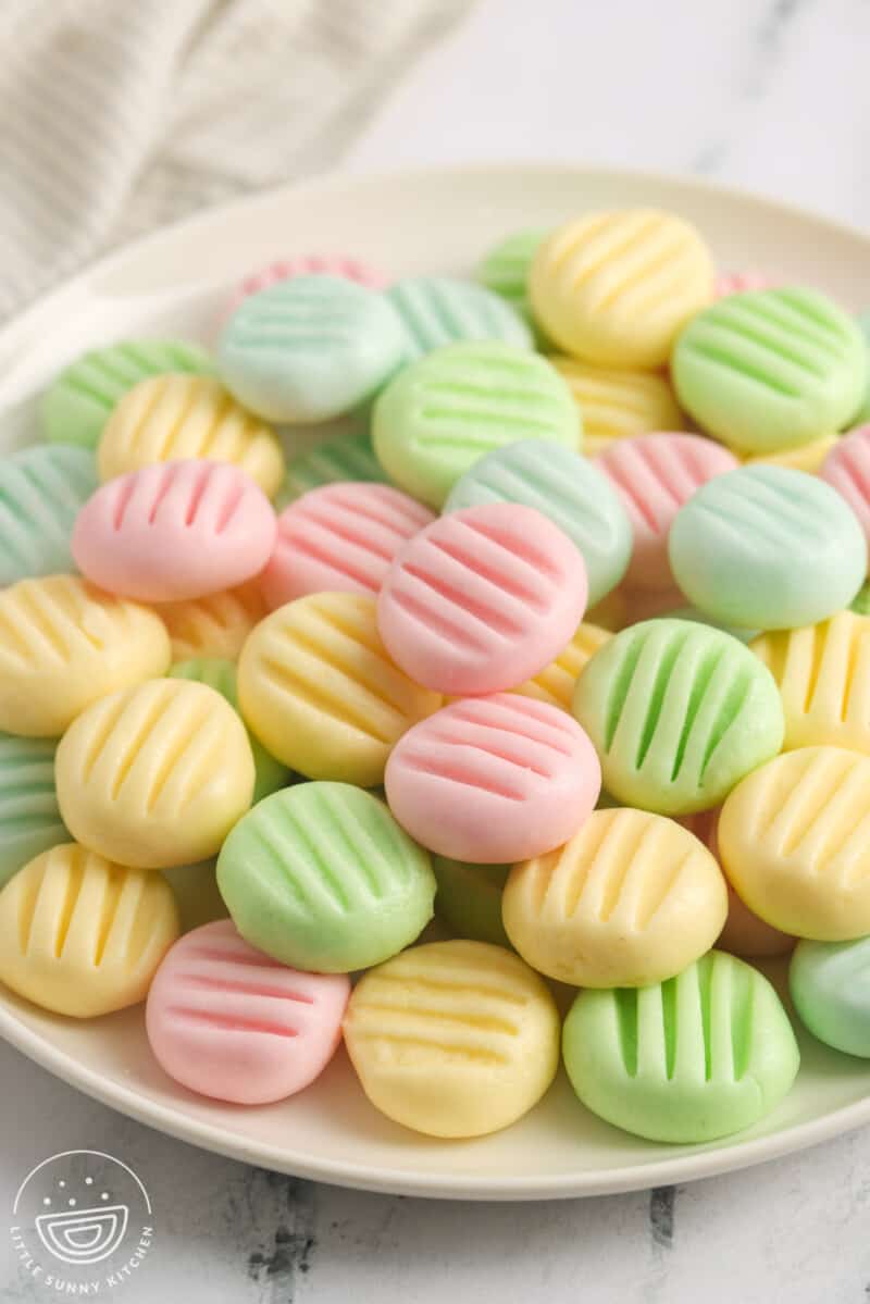 Old Fashioned Cream Cheese Mints - Little Sunny Kitchen