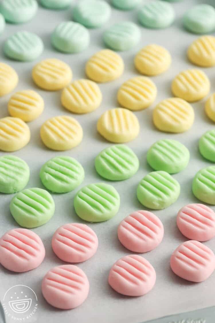 Old Fashioned Cream Cheese Mints - Little Sunny Kitchen