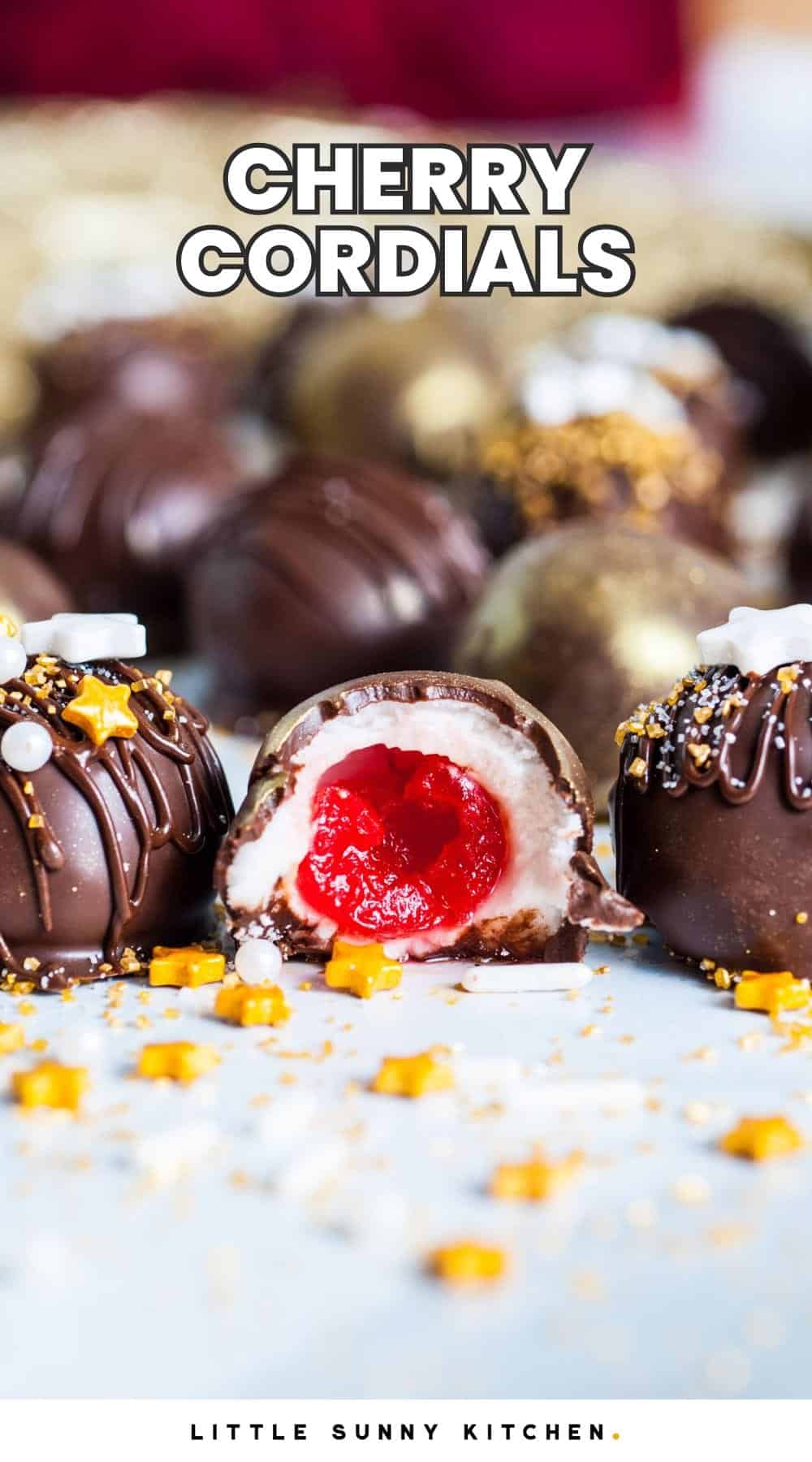 Homemade Cherry Cordials - Little Sunny Kitchen