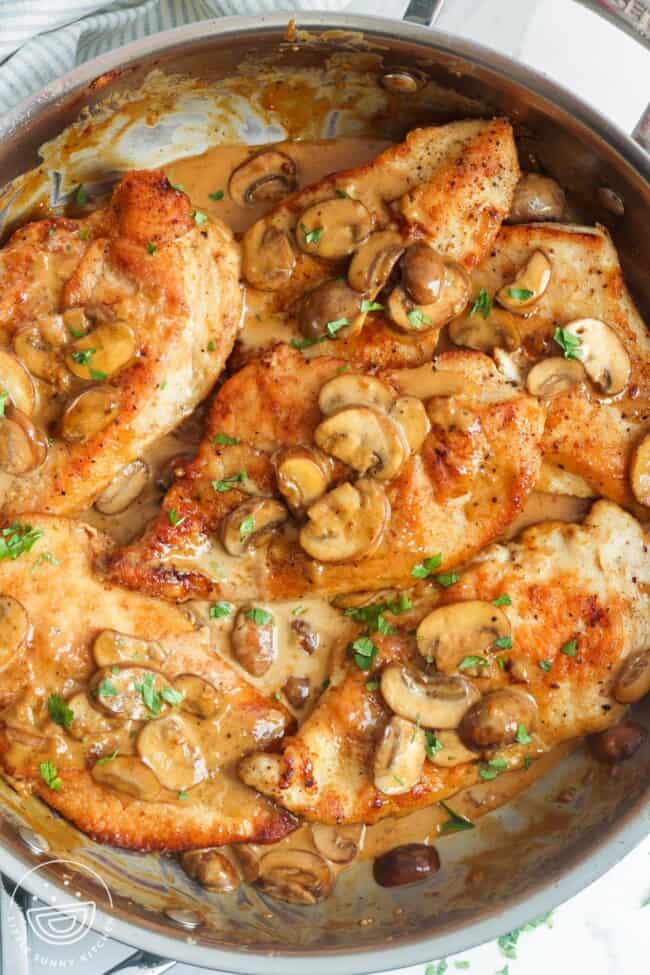 One Pan Chicken Marsala Recipe - Little Sunny Kitchen