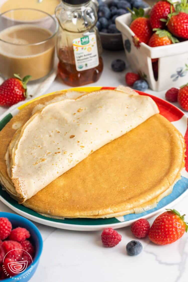 Classic French Crepes Recipe - Little Sunny Kitchen