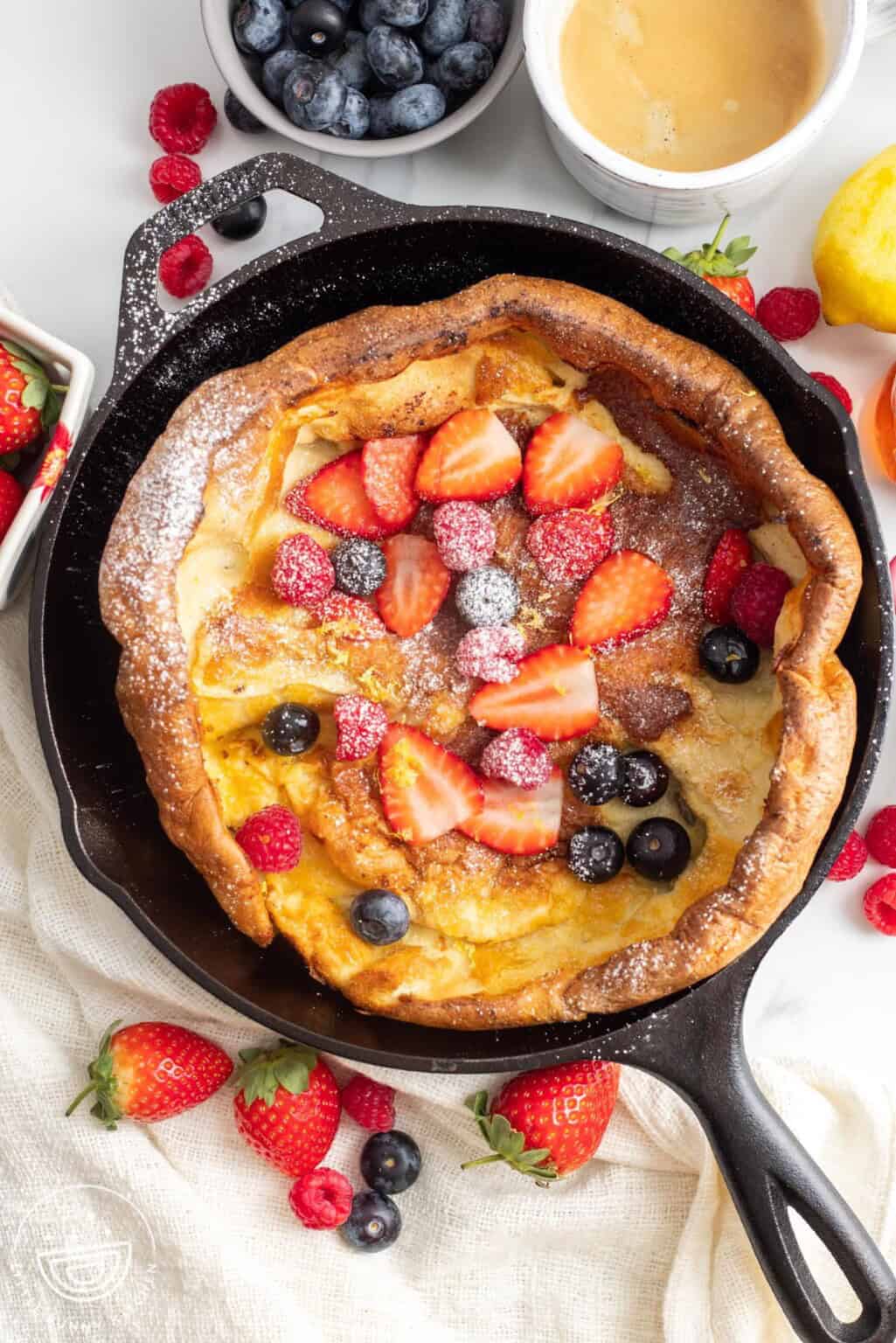 German Pancake (Dutch Baby Pancake) - Little Sunny Kitchen