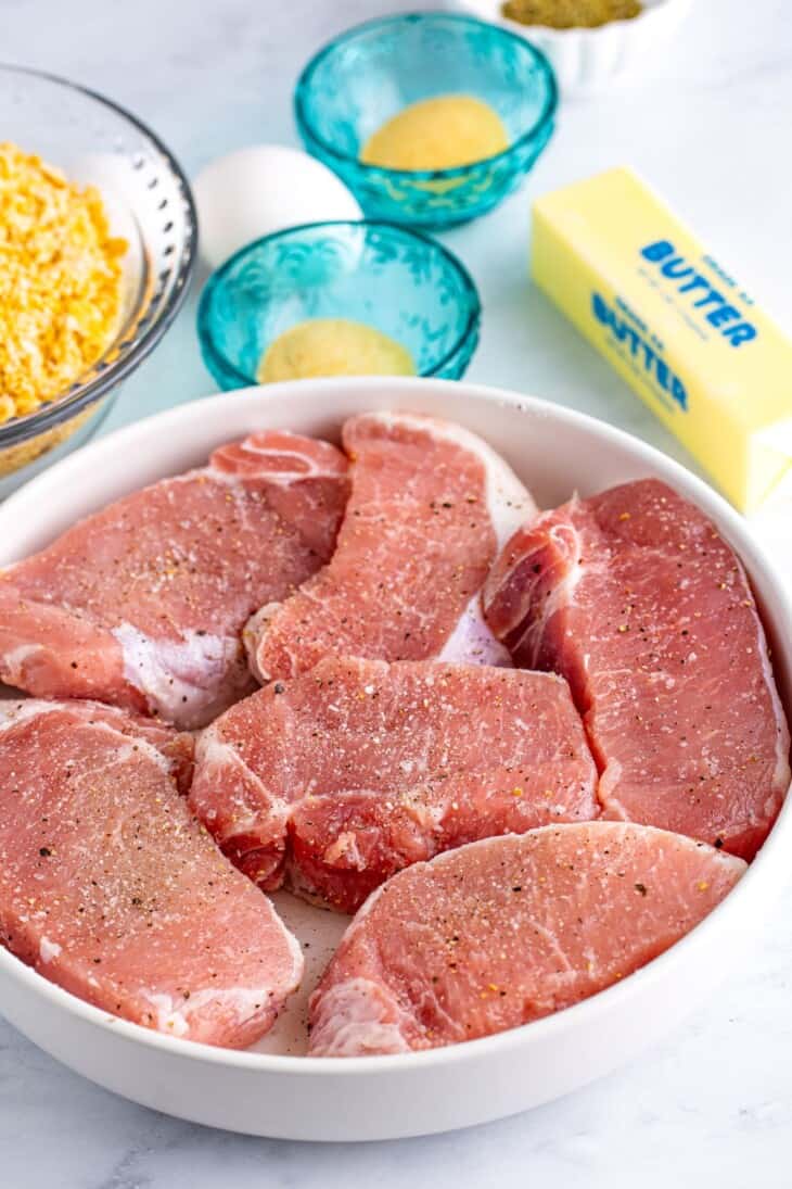 Easy Ritz Cracker Baked Pork Chops - Little Sunny Kitchen