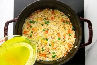 Easy Vegetable Rice Recipe - Little Sinny Kitchen