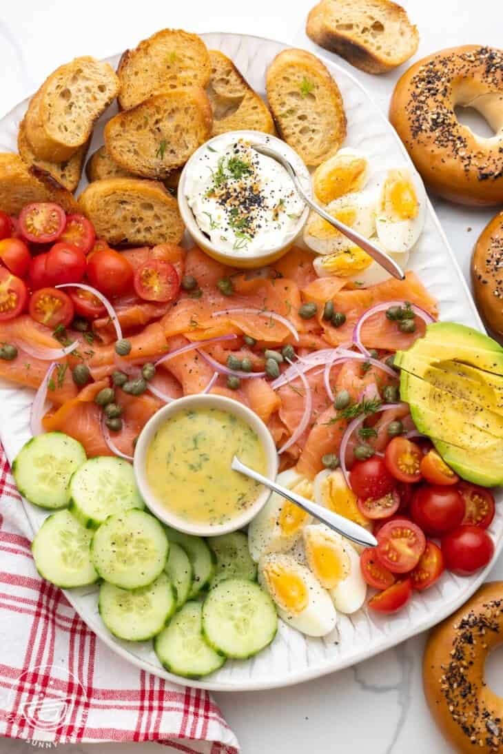 Easy Smoked Salmon Platter - Little Sunny Kitchen